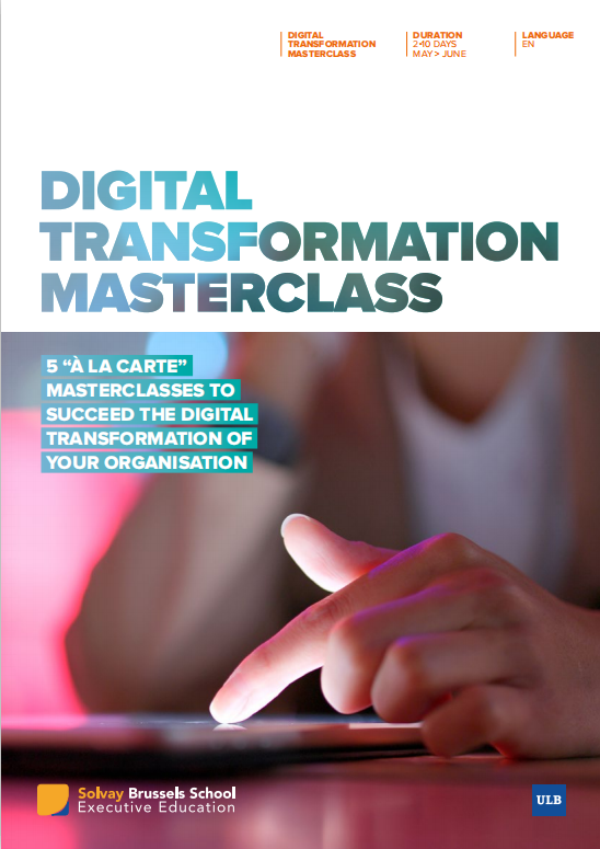 Digital Transformation Masterclass | Brochure | Solvay Lifelong Learning